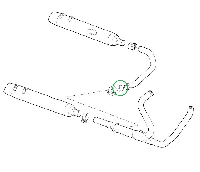 エキゾースト・インターコネクト・ガスケット - DRAG Specialties | アンバーピース